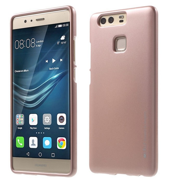 Huawei P9 rose gold Goospery iJelly maska - MobyOprema.hr